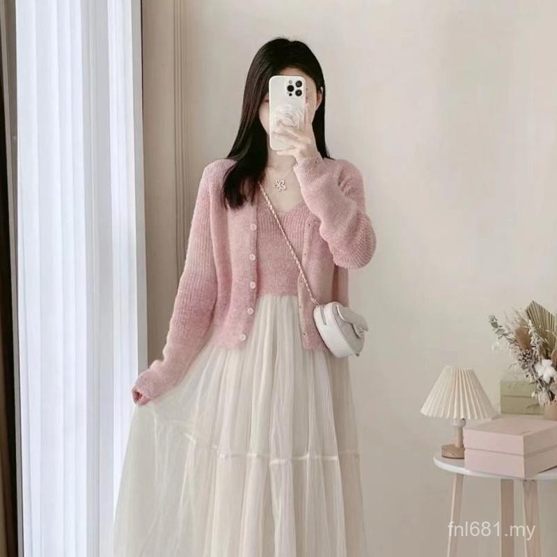Autumn Clothes Female Tea Series Wear a Whole Set Salt Series Korean ...
