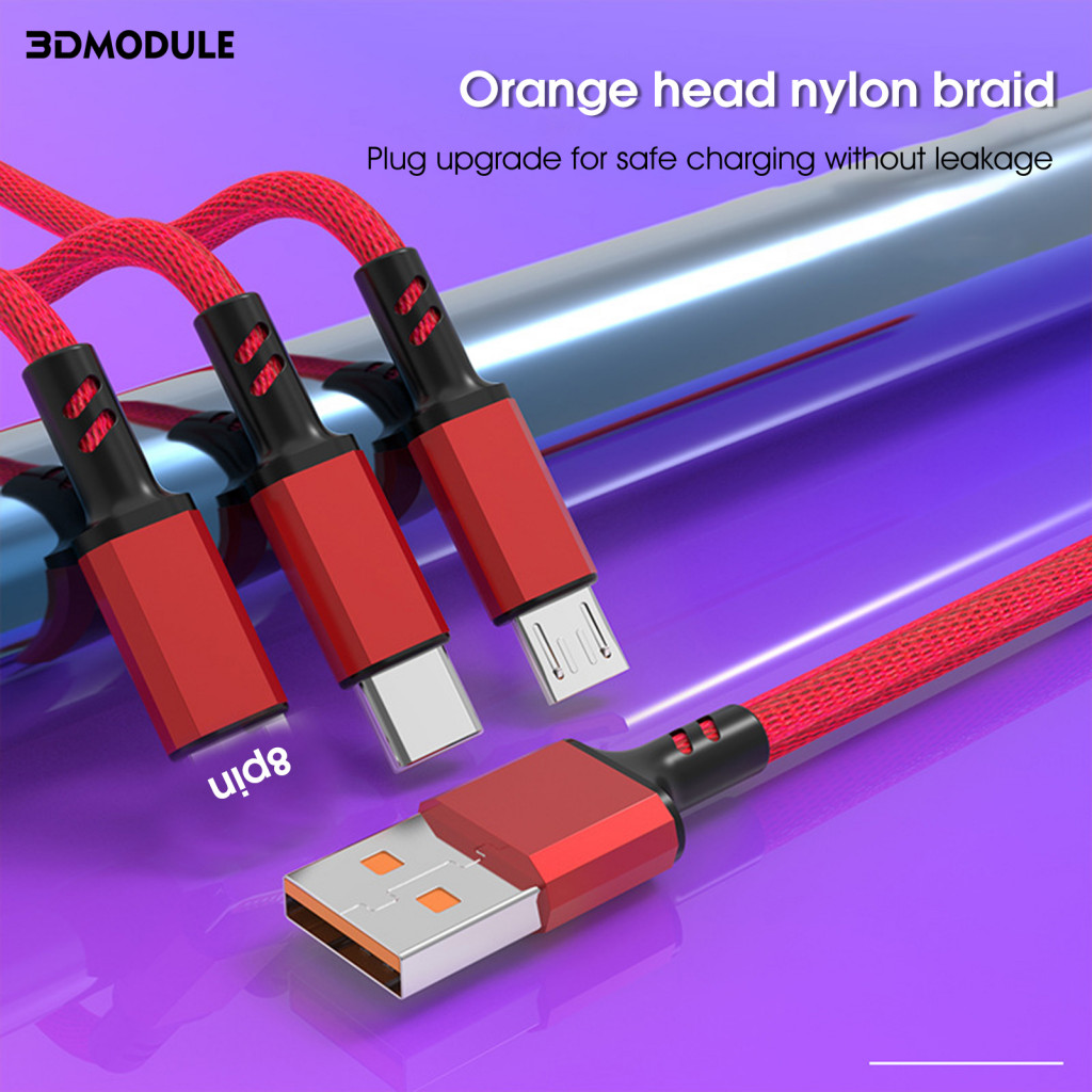 Universal Data Line for Office 5A Micro USB/Type-C/8Pin High Speed ...