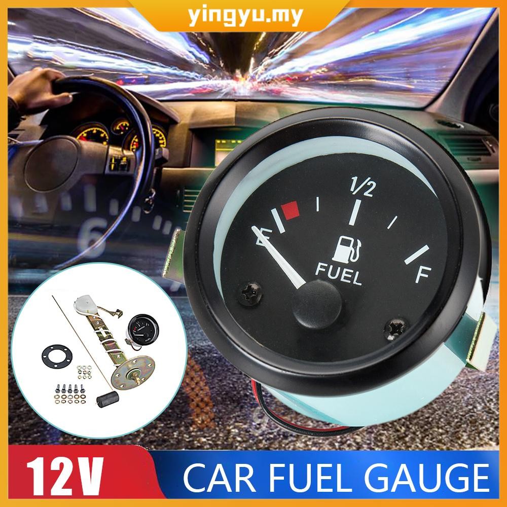 Universal Fuel Gauge 2"/52mm Car Fuel Level Gauge Meter with LED ...
