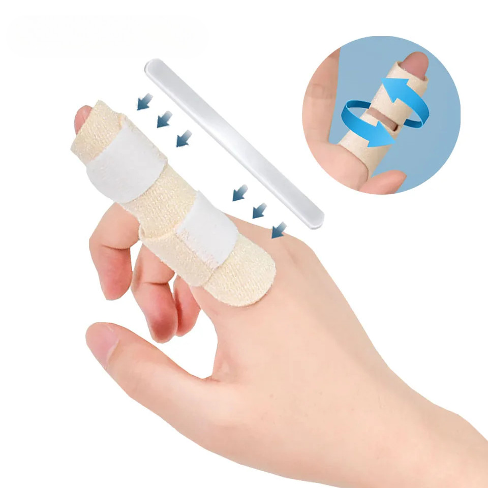 1pcs Adjustable Finger Fixing Splint Straighten Brace Pain Relief ...