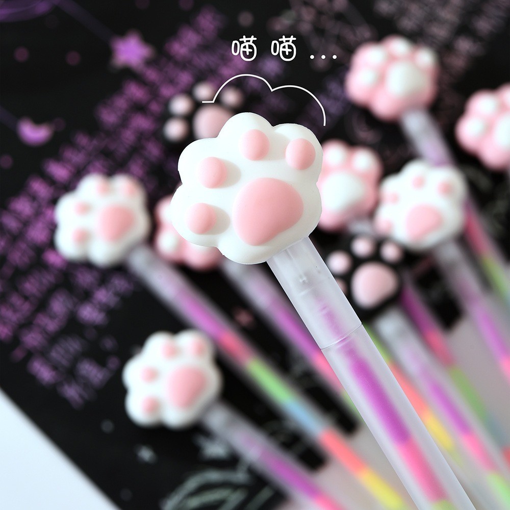 Cat's Claw Pastel Fluorescent Handwriting Pen 0.5MM, Underline Marker ...