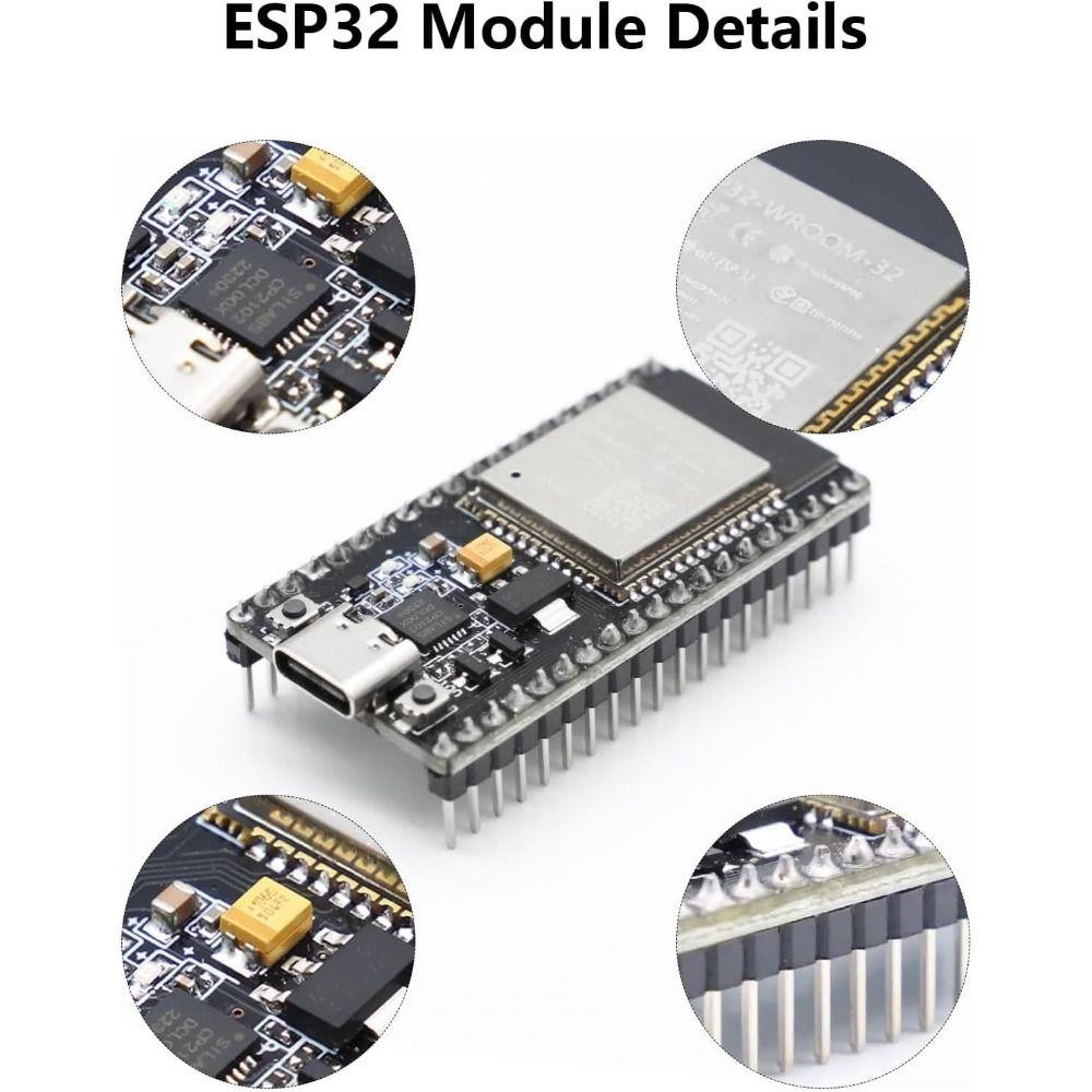 BAIHEE ESP32 ESP-32S Development Board, ESP-WROOM-32 Dual-Mode WiFi + Bluetooth Microcontroller ...