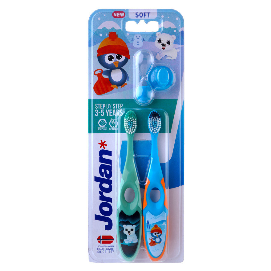 JORDAN Toothbrush Step 2 3-5 years 1s | Shopee Malaysia