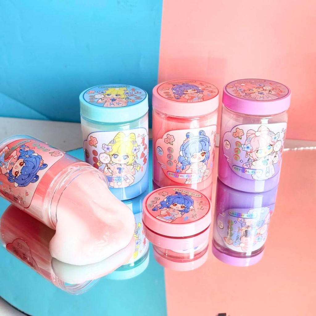(CFC) Crystal CLAY PRINCESS slime water slime children's toys barrel ...