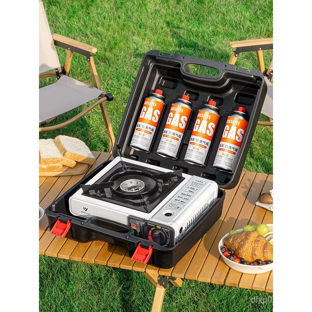 Portable Outdoor Cassette Induction Cooker Full Set Gas Field Cookware ...