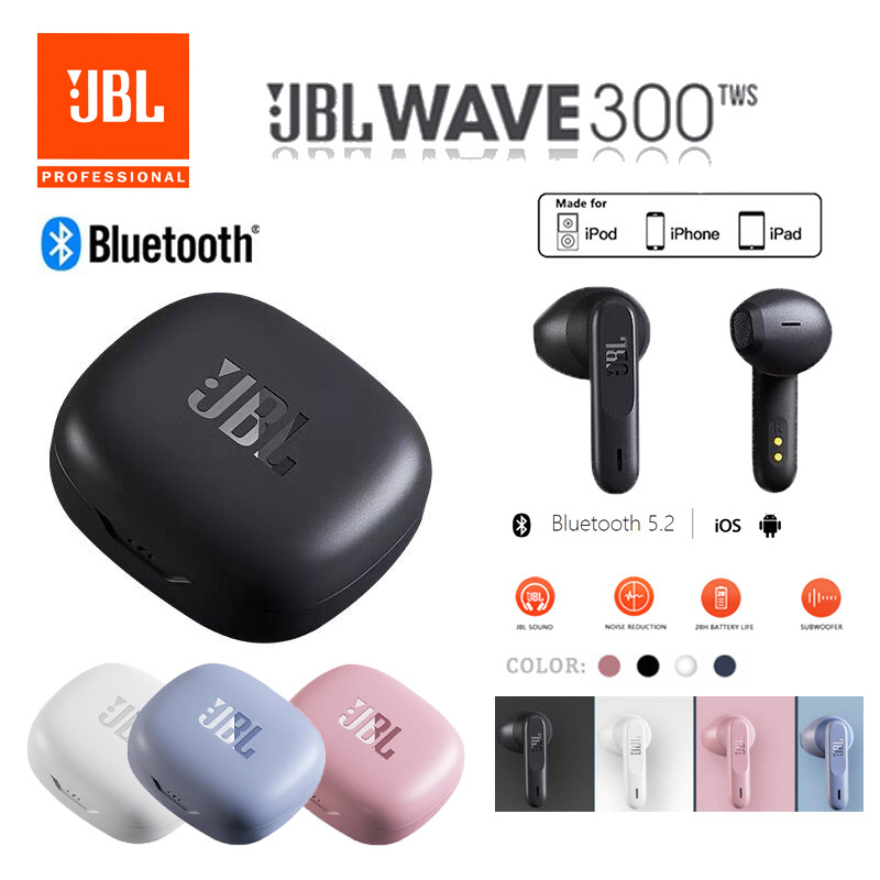 JBL Wave 300 TWS True Wireless Bluetooth Earphone In-Ear Music ...