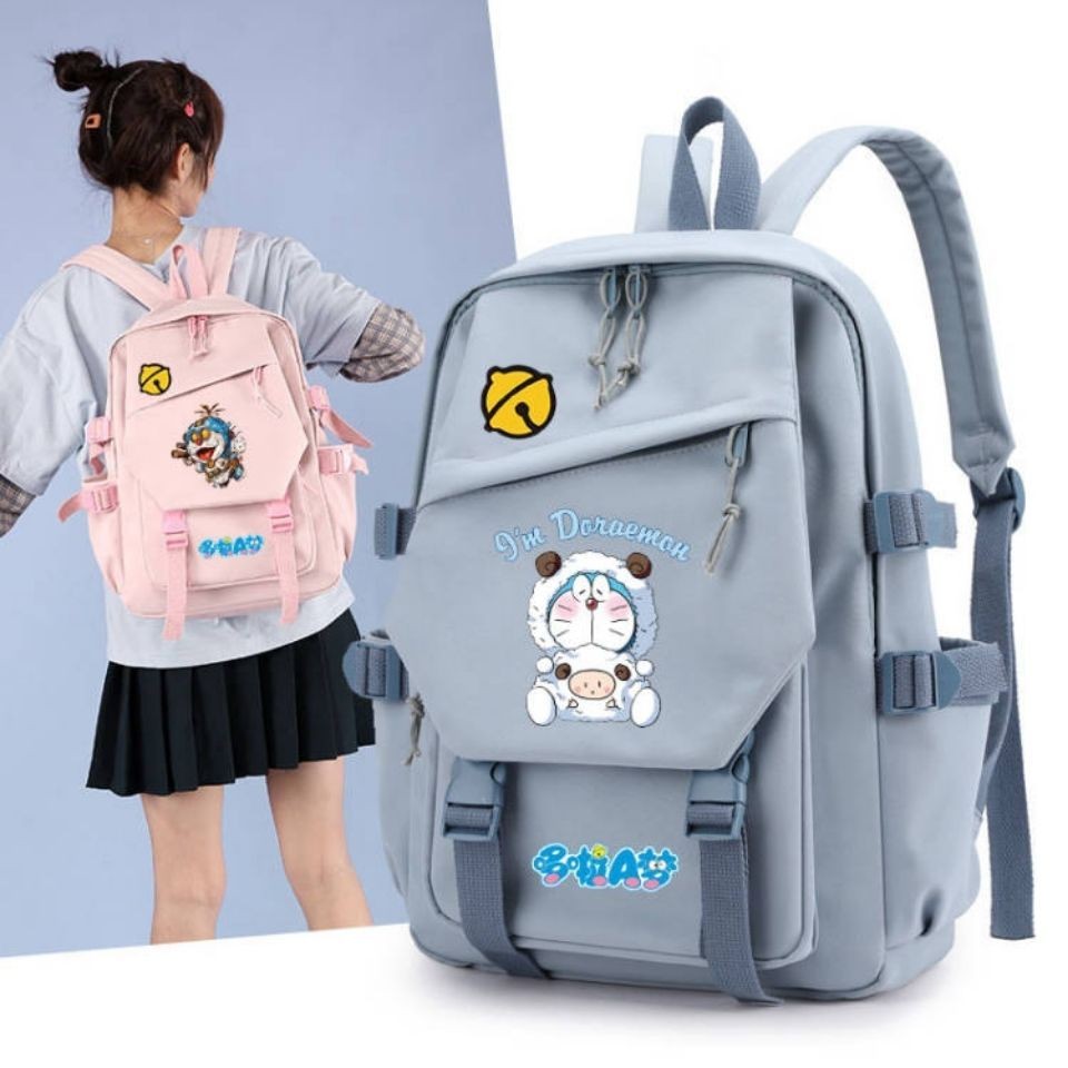 Doraemon Backpack Anime Backpack Robot Cat Merchandise Blue Fat Man ...