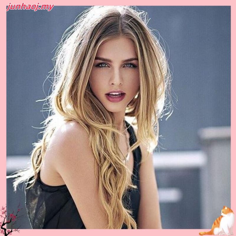 Gradient Curly Women Women's Long Curly Hair Full Head Wigs High ...