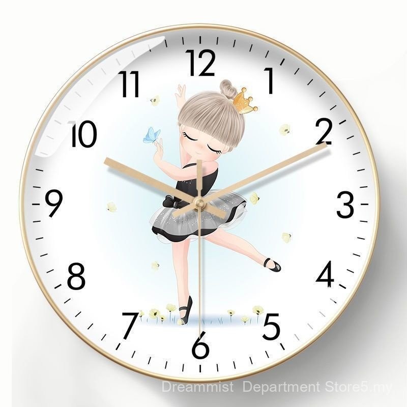 Dance Yoga Hall Classroom Clock Wall Clock Dance Room Silent Clock Wall-Mounted Wall Watch ...