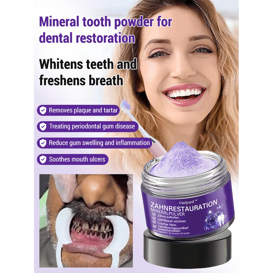 Natural mineral ingredients Toothpowder Toothpowder Antiinflammatory ...