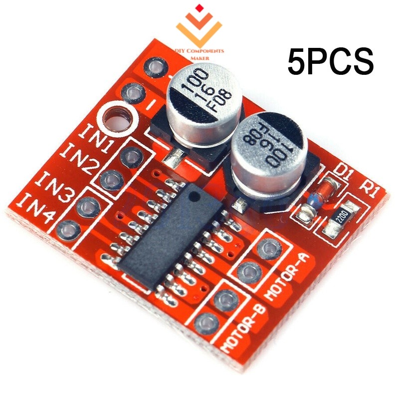 5Pcs MX1508 1.5A Mini Dual Channel Motor Driver Module PWM Speed Dual H-Bridge Stepper Motor ...