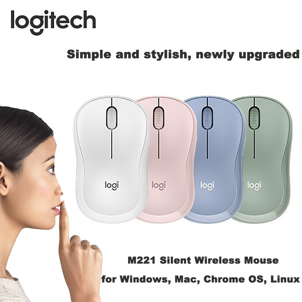 Logitech M221 Mouse, M221/M220 Wireless Silent Mouse 1000DPI 2.4GHz Optical Mouse USB Gaming ...