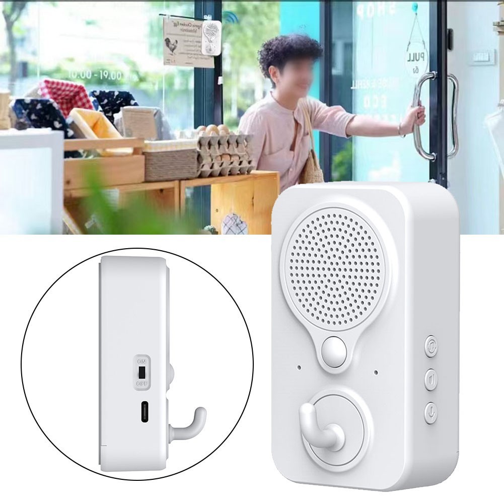 (THEBEST) Infrared Induction Doorbell Voice Reminder Store Home Welcome ...