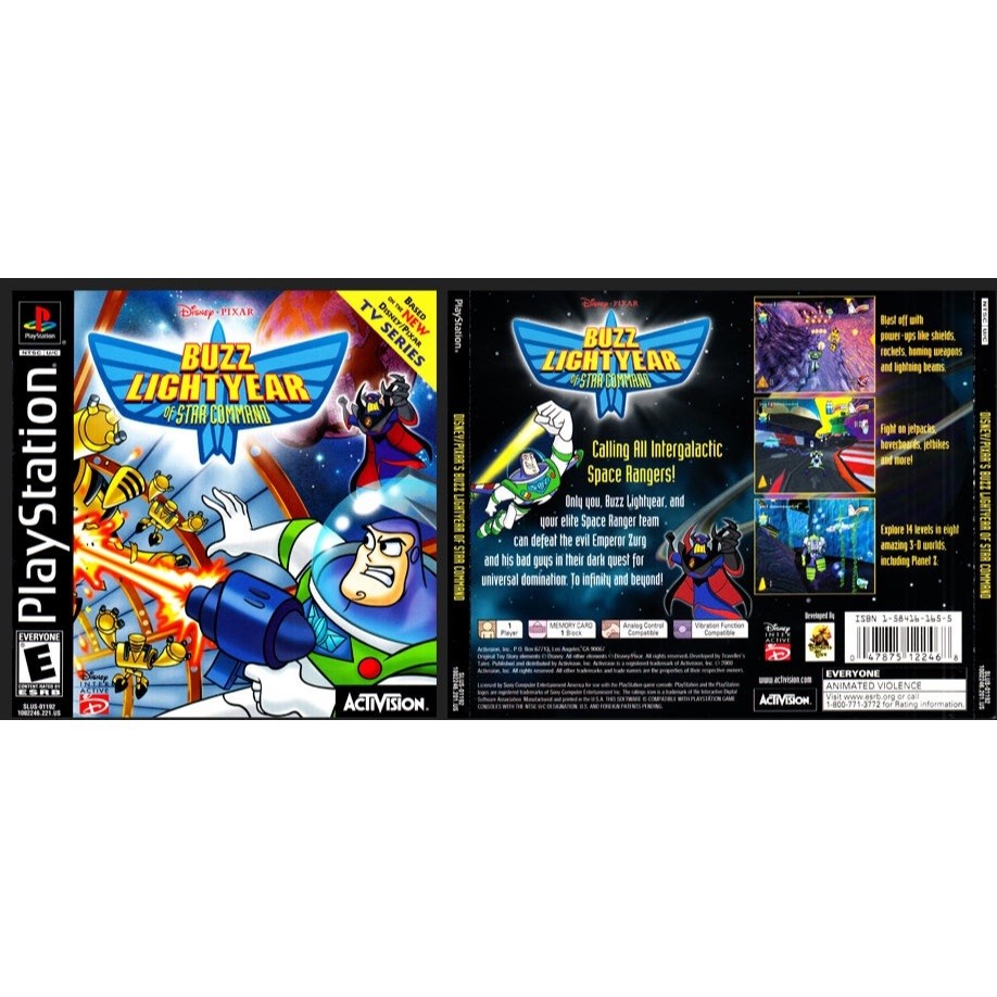[PS1 CD GAME] Buzz Lightyear of Star Command | Shopee Malaysia