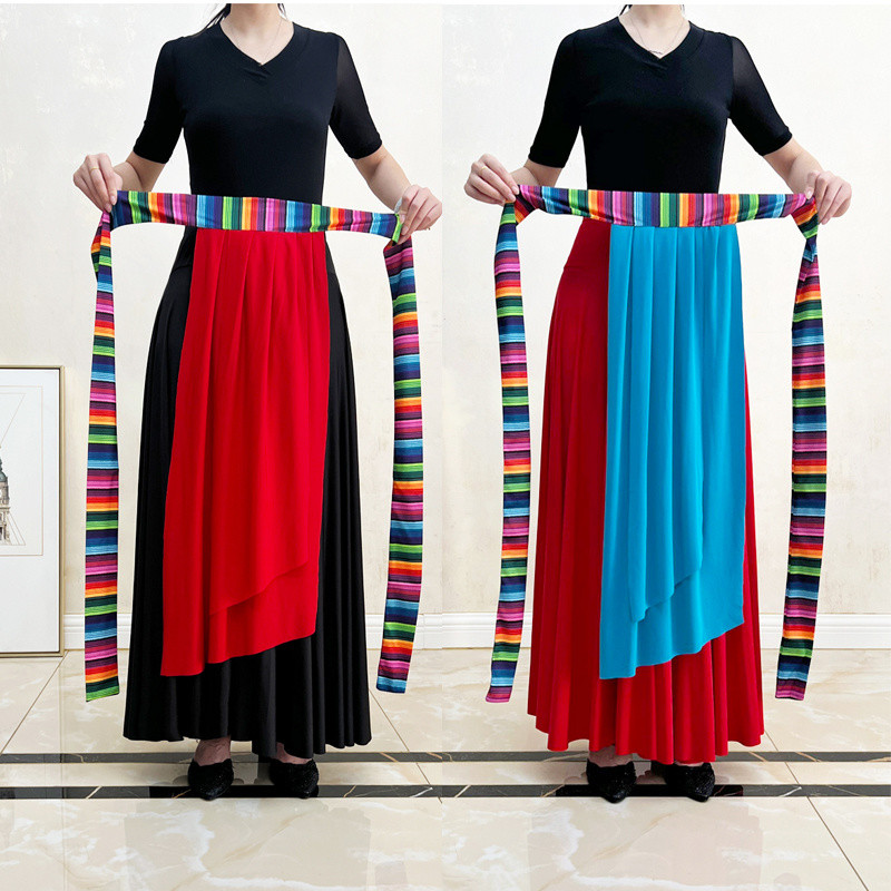 Square Dance Tibetan Dance Ethnic Dance Costume Small Apron One Piece ...