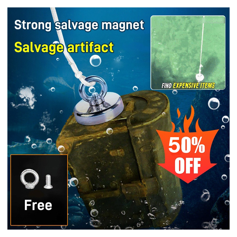【Strong suction】Strong Magnetic Retrieving Kit/Fishing Magnetic Hook ...