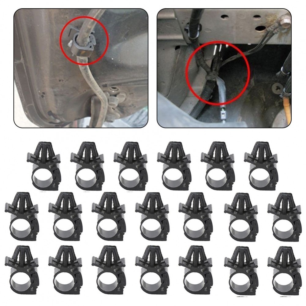 20 Pcs Car Wiring Harness Fastener/Lock Wire Cable Hose Clips/Tie Wrap ...