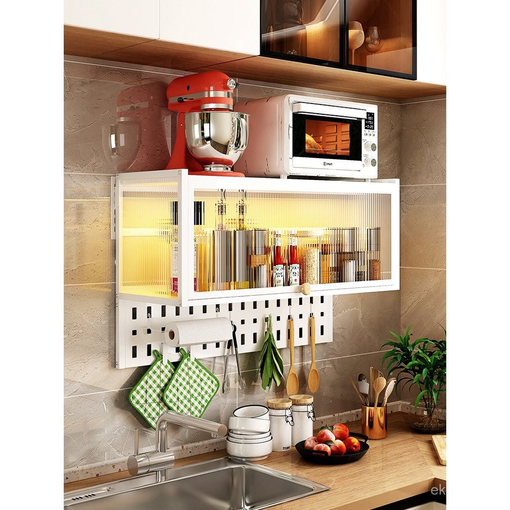 Dust-proof Perforation-Free Wall-Mounted Wall-Mounted Kitchen Microwave ...