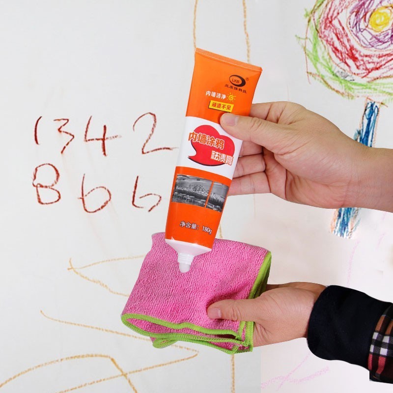 Remove Interior Wall Graffiti Stains Cleaning Cream Wall Footprints ...