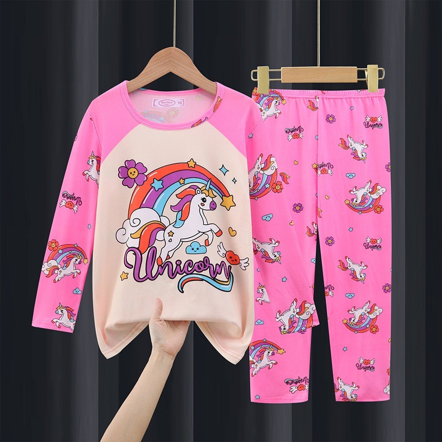 Girls Pyjamas Cartoon kids Pyjamas | Shopee Malaysia