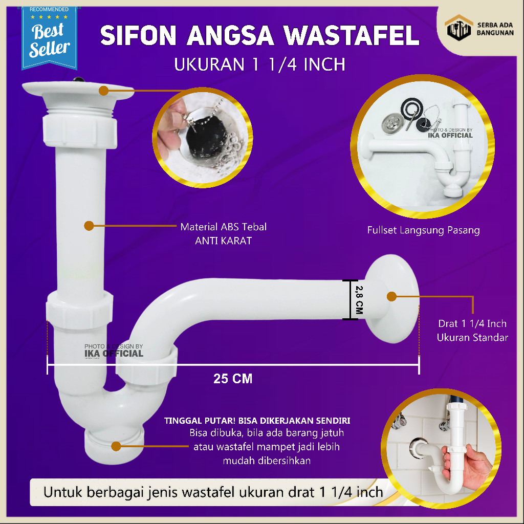 PVC GOOSE NECK CHIFFON AFUR DISPOSAL SET / PVC Goose Neck Siphon Afur ...