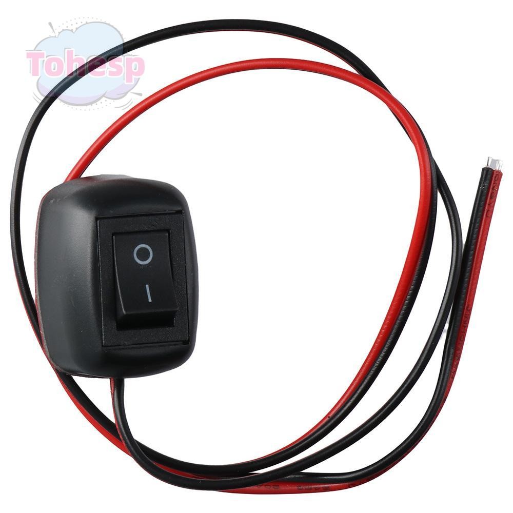TOHESP Surface Mount Switch, Paste-Type 0.6M Prewired ON Push Button ...