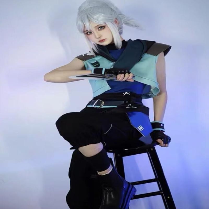 Valorant瓦罗兰特 无畏契约cos 婕提Jett cos游戏服装全套捷风Valorant Valorant Fearless ...