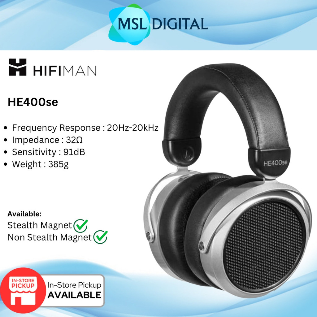 Hifiman HE400SE Open Back Headphones (Stealth Magnet/ Non-Stealth ...