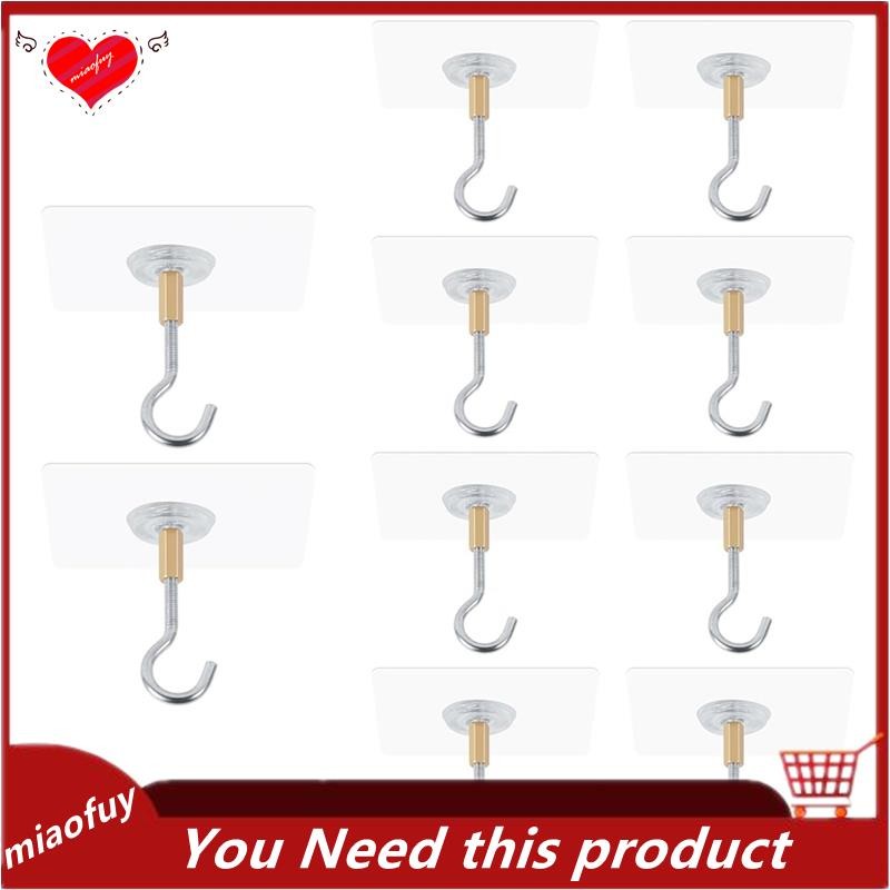 [OnLive] Adhesive Ceiling Hooks,10Pack Ceiling Hanger Hooks,Sticky ...