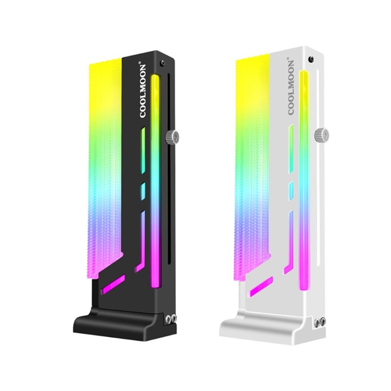 COOLMOON CM-GH2 Vertical GPU Support Bracket Colorful 5V A-RGB Bracket ...