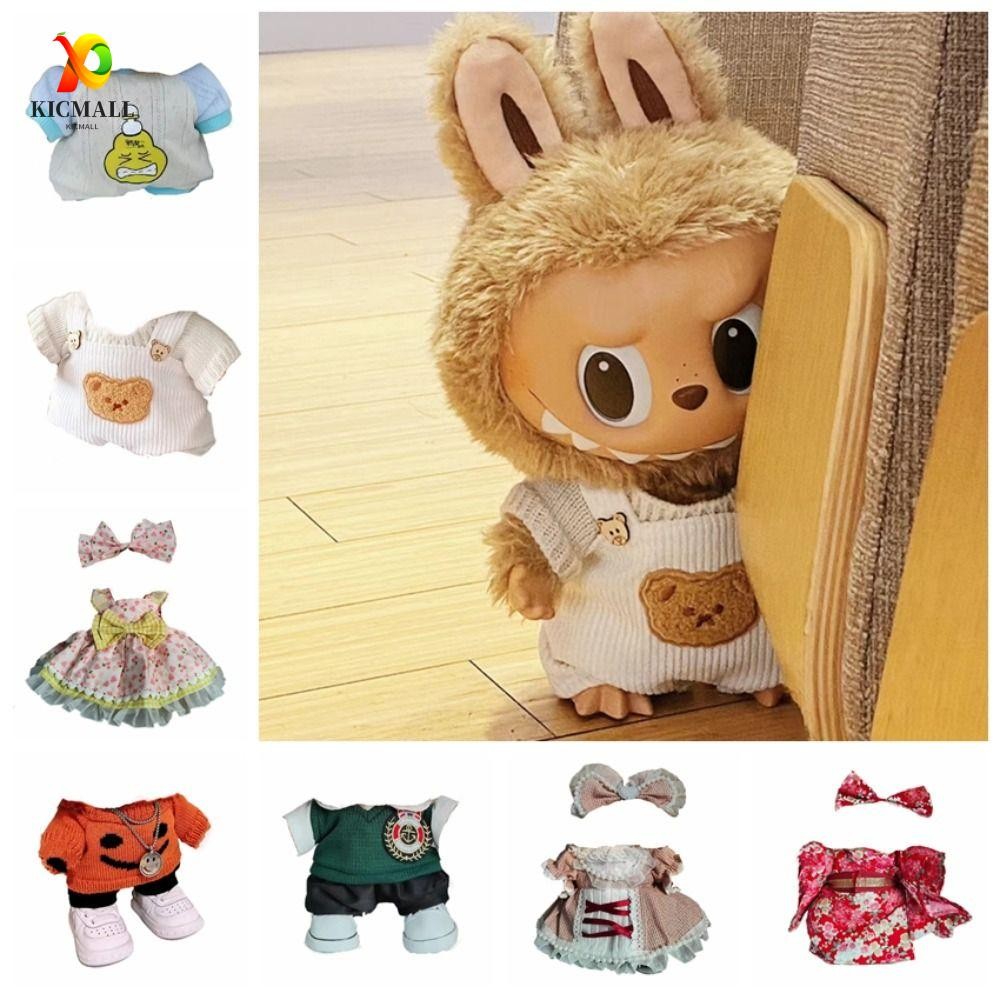 KICMALL Labubu Time Clothes, Duck Hat Sweater 30cm Labubu Doll's ...