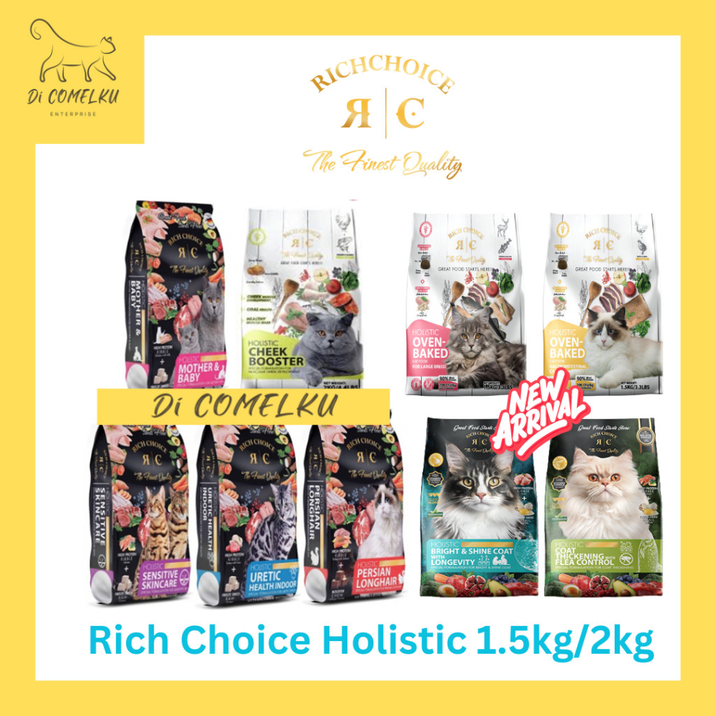 (2kg/10kg) Rich Choice Holistic Cat Food / Makanan Kucing RC | Shopee ...