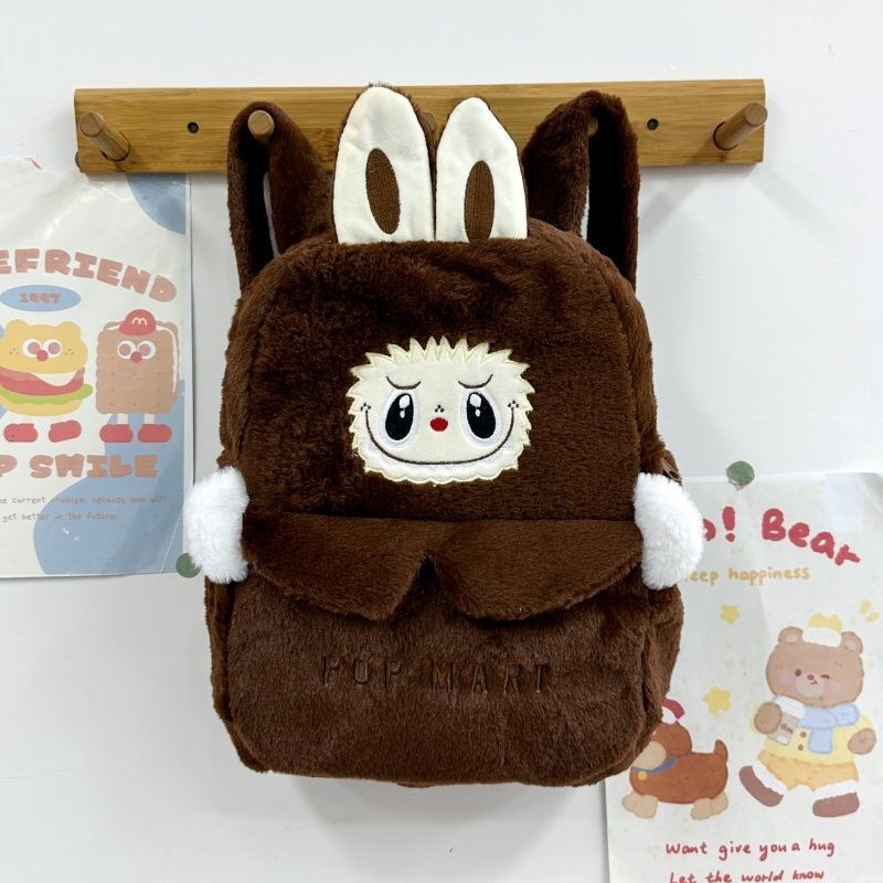 High-value labubu Backpack Cute Backpack Bubble Mart labubu School Bag ...