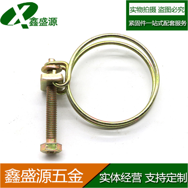 Besi Bergalvani Dua Wayar Keluli Hos Pengapit Gelung Pengapit Pengapit ...