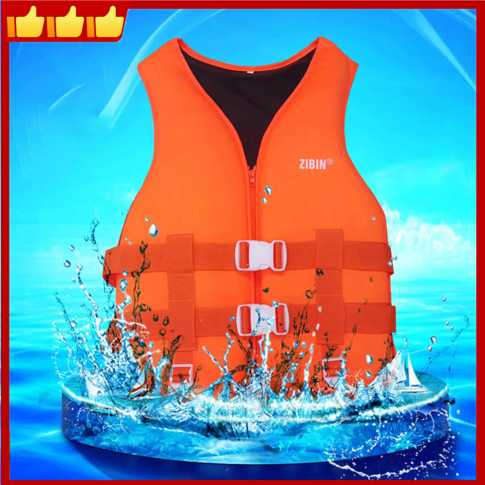 Adult Children's Neoprene SBR Lifejacket Rafting Suit Swimming Helper ...