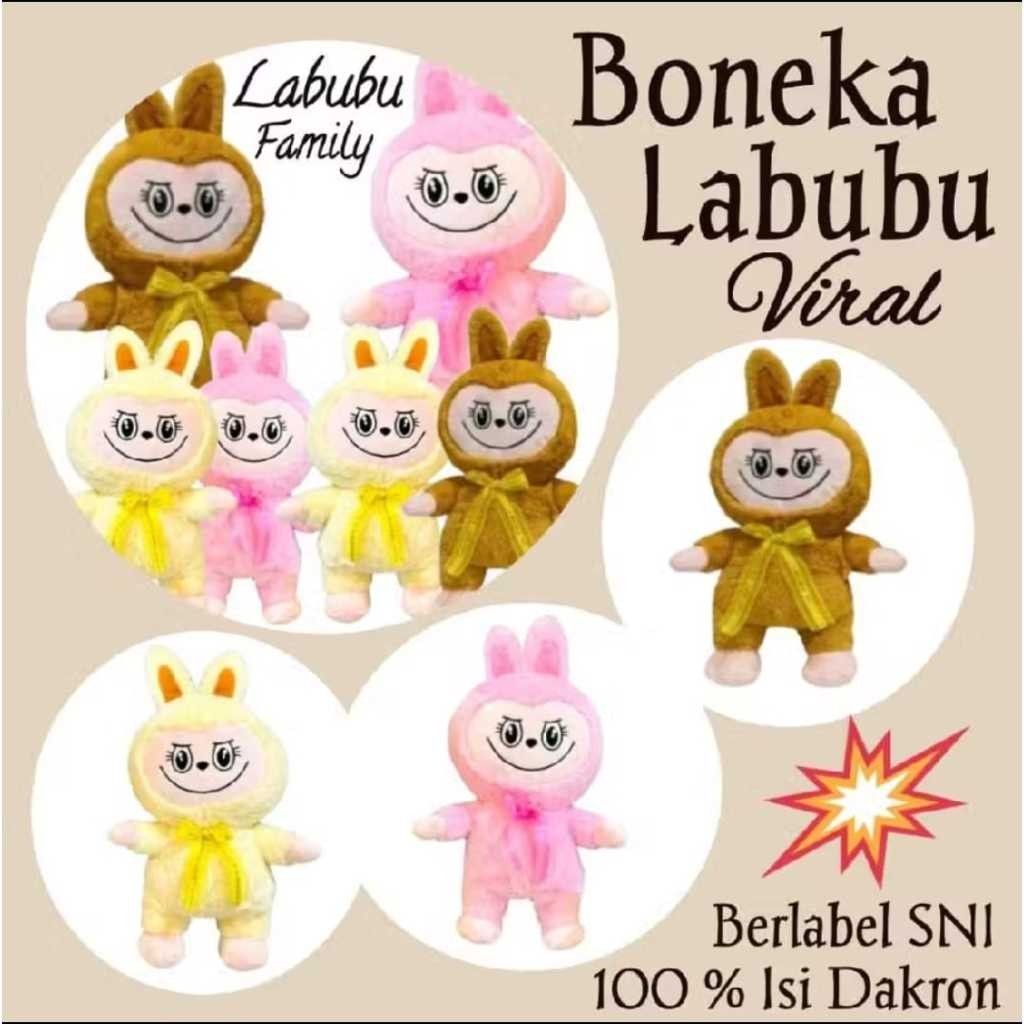 Labubu Doll Size 40 cm with SNI Label Labubu The Monsters Exciting ...