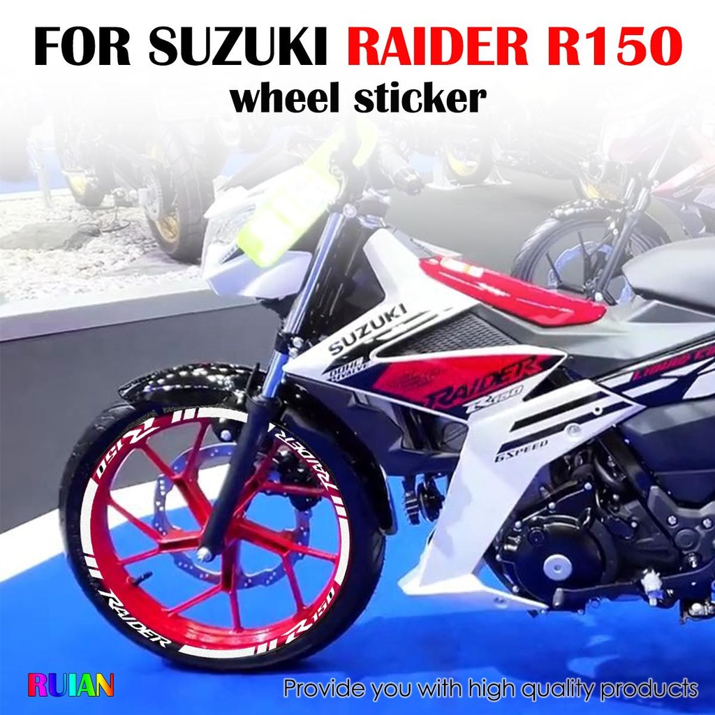 17 inch RAIDER R150 Motorcycle Wheel Stickers for Suzuki Bike Rims ...