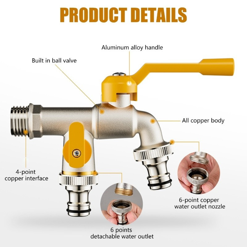 Kelln Upgrades Outdoor Tap Corrosions Resistant Outdoor Freeze Proof Spigot Outdoor Water Spigot ...