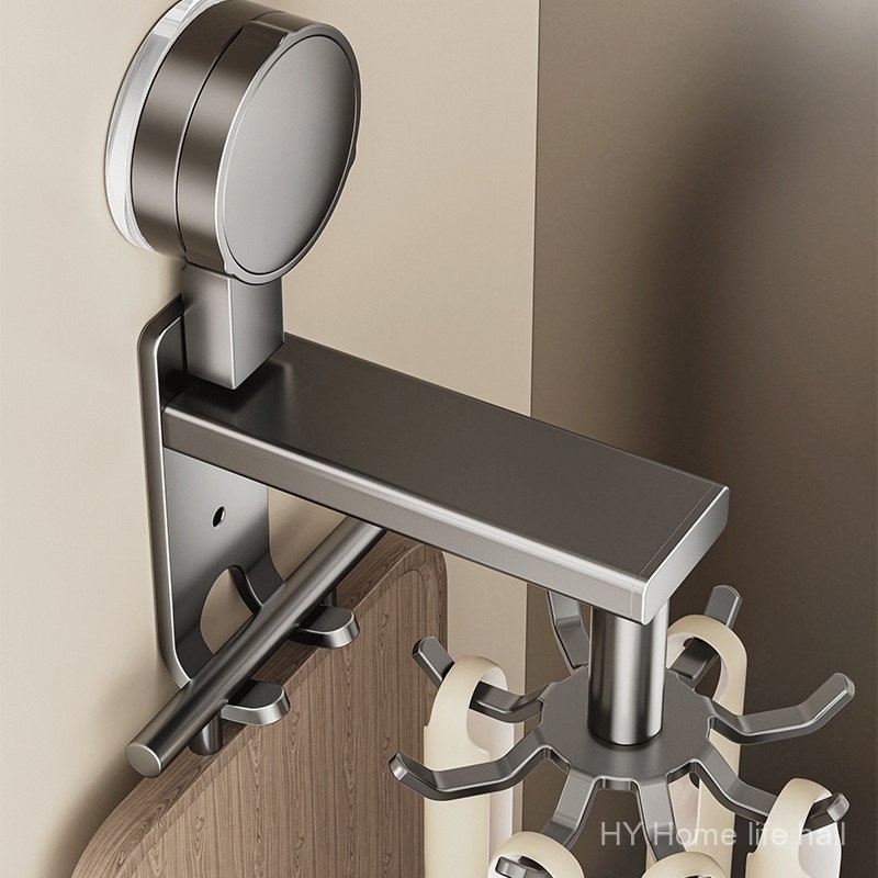Wall-Mounted suction cup Kitchenware Storage Hook Kitchen Hooks ...