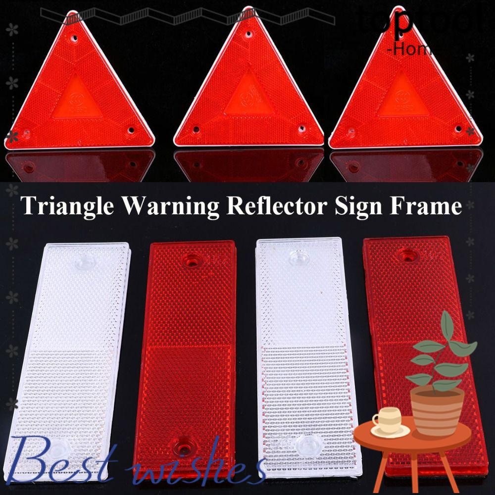 TOPTOOL Sign Frame, 15CM 2 Styles Triangle Warning Reflector, High ...