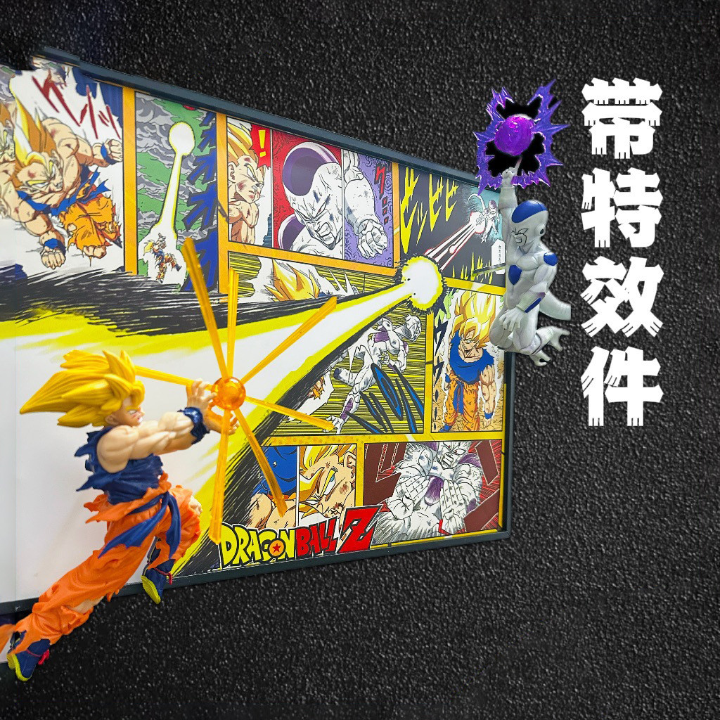 Dragon Ball Goku vs Frieza Figure 3D Model Frame Mural Toy Collectible ...