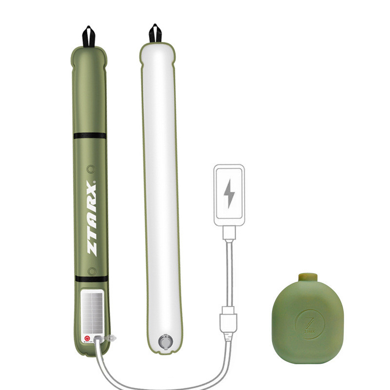 ZTARX Outdoor folding inflatable camping light, solar inflatable light ...