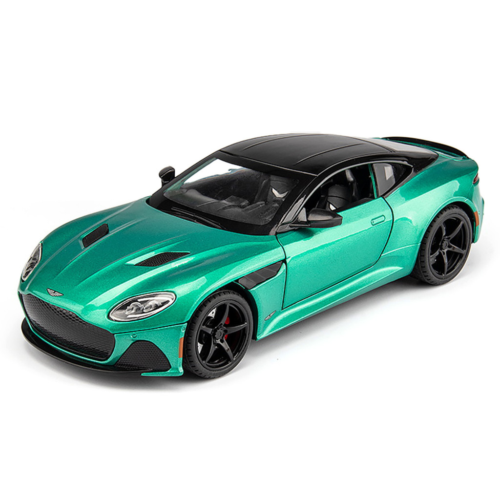 1:24 Aston Martin DBS Aloi Model Kereta Sukan Simulasi Pencahayaan PUBG ...