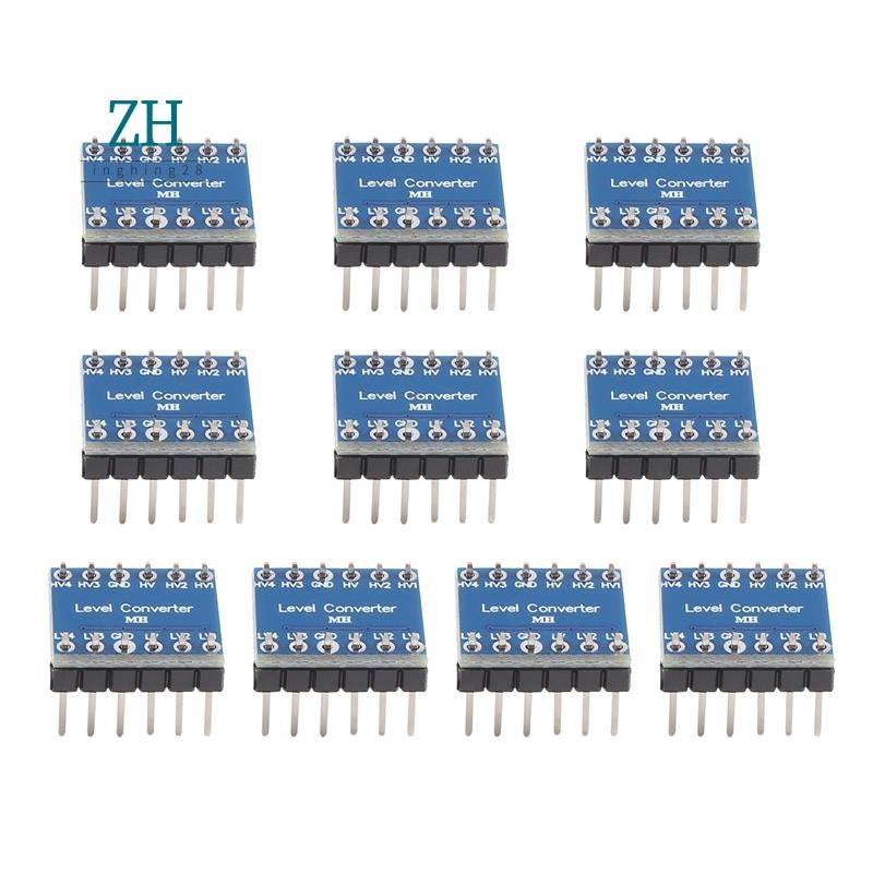 10Pcs 4 Channel IIC I2C Logic Level Converter Bi-Directional Module 3 ...