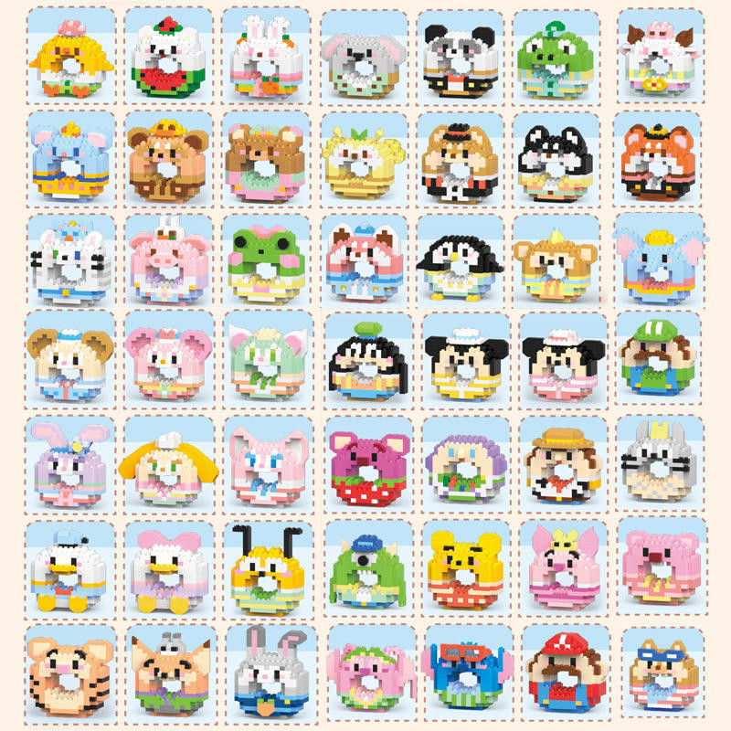 Donut Blocks Compatible Lego Kindergarten Gift | Shopee Malaysia