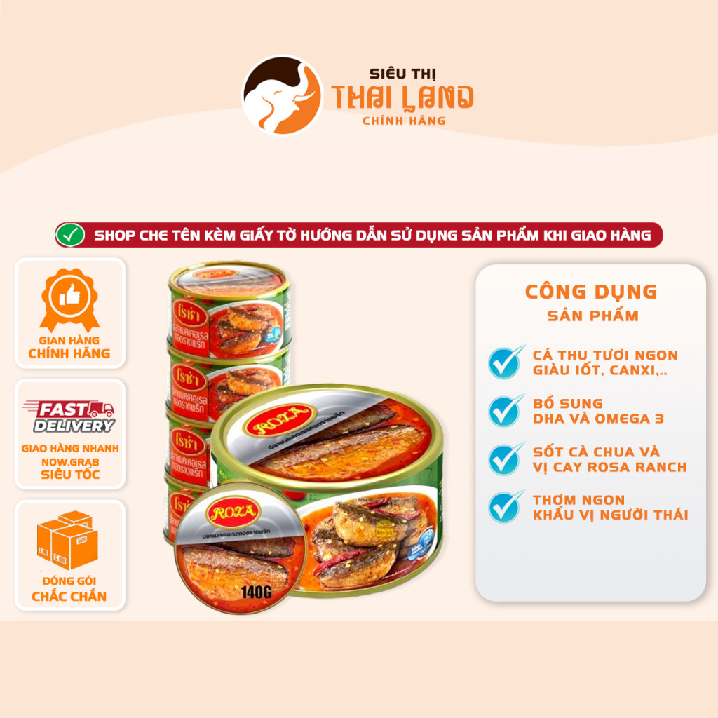 [COMBO 4] BOX Canned fish with super delicious Thai Roza spicy and sour ...