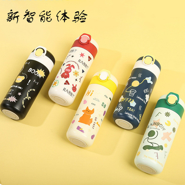 botol air budak sekolah botol air botol air tahan sejuk kuromi Cawan termos pintar lelaki dan ...