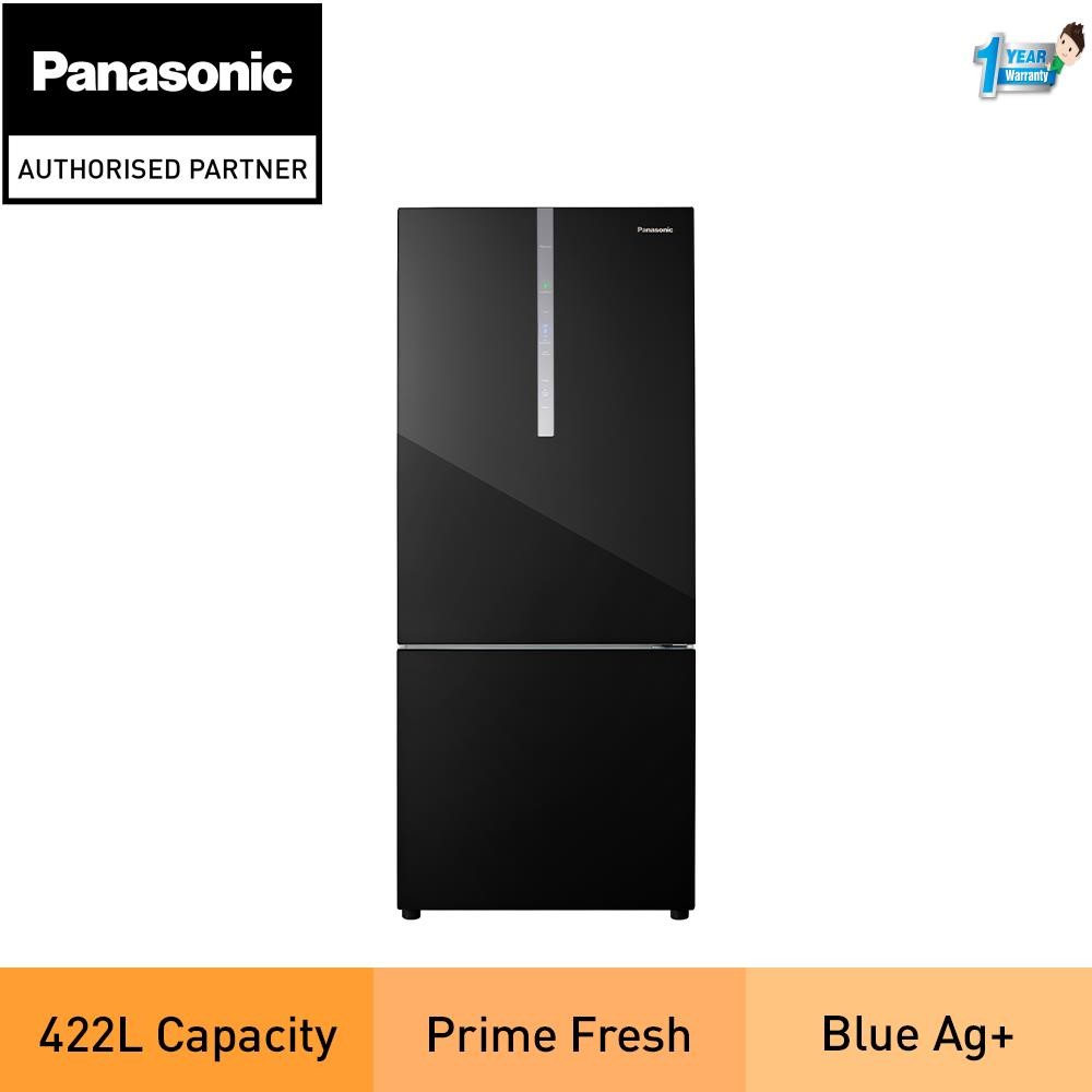 PANASONIC NR-BX421WGK 2-DOOR BOTTOM FREEZER REFRIGERATOR GLASS DOOR ...