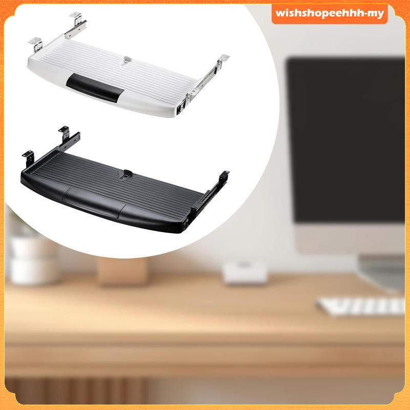 [WishshopeehhhMY] under Desk Keyboard Tray, Sliding Keyboard Drawer ...