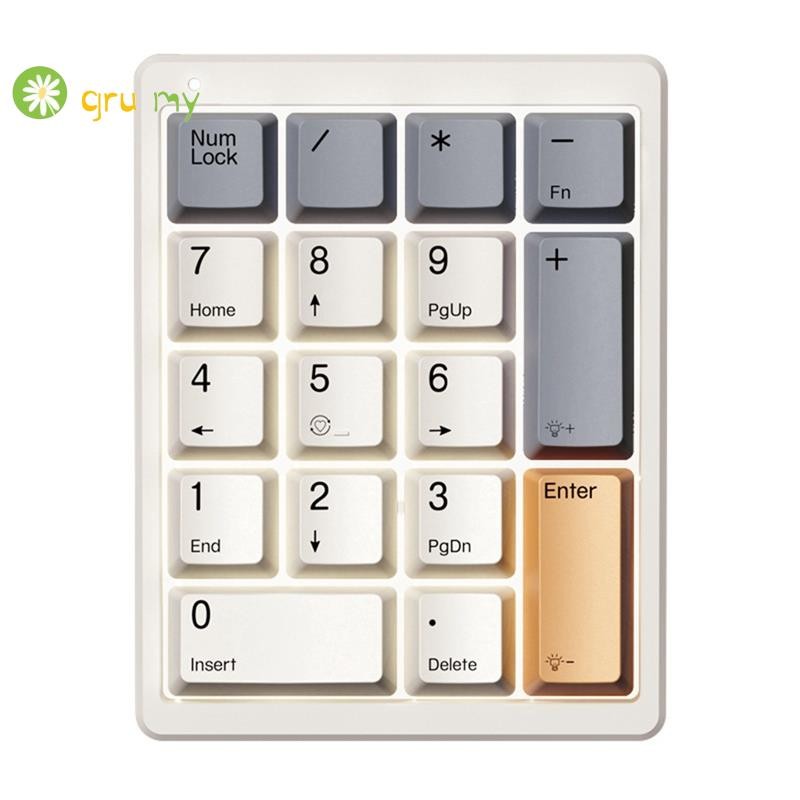17 Keys Type C Wired Number Pad Mechanical Numeric Keypad Numpad Gaming ...